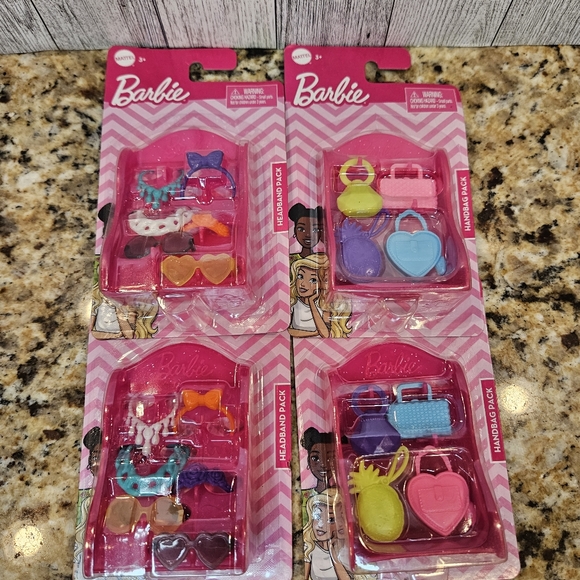 Barbie | Toys | Barbie Accessory Sets Lot Of 4 Sealed Headband Handbag ...